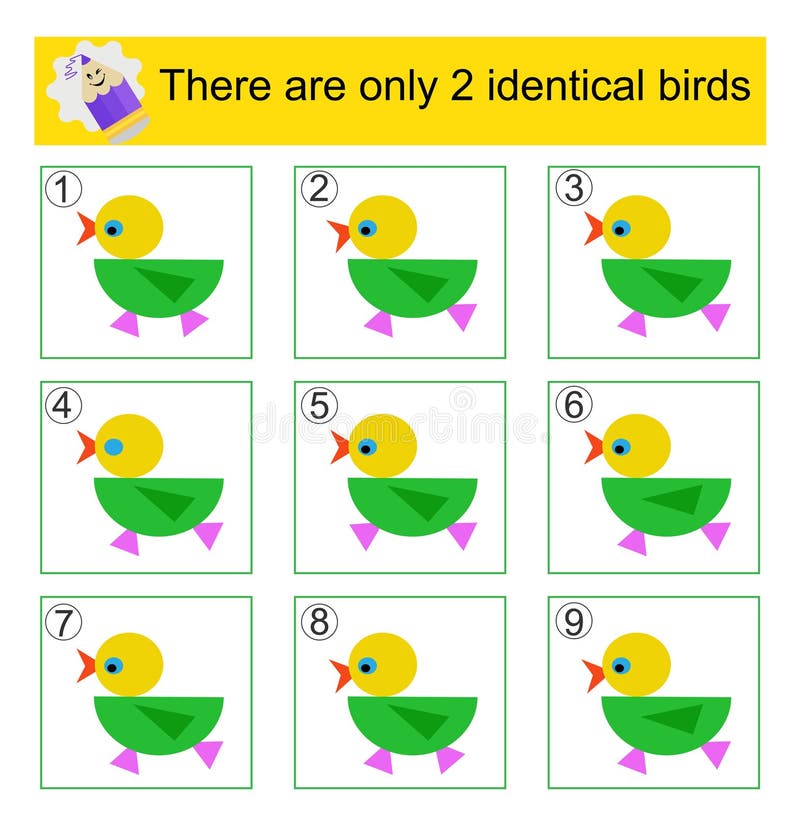 Identical Birds Stock Illustrations – 134 Identical Birds Stock ...