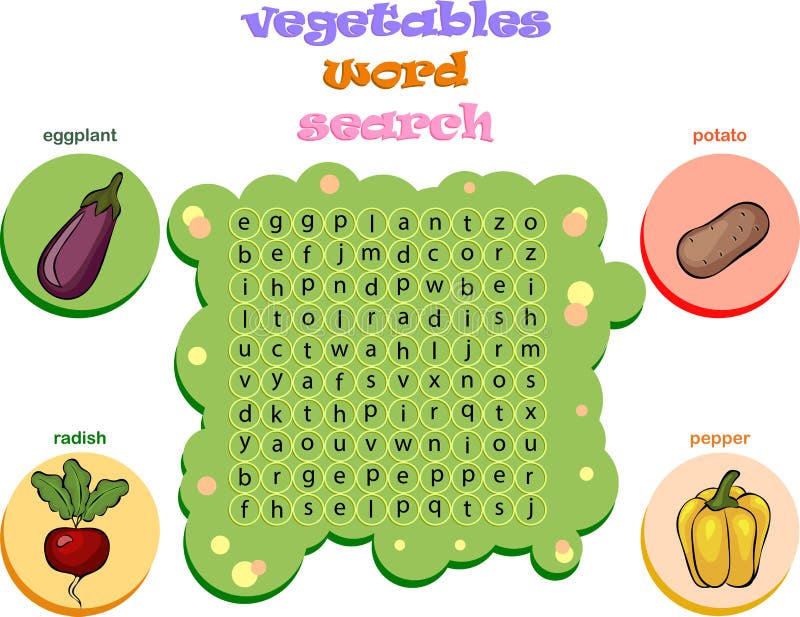 Logic Game for Learning English. Find the Hidden Words by Vertical or ...
