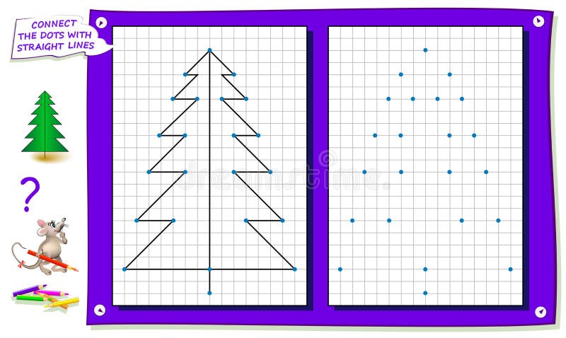 Repeat the Image by Example, Connect Dots with Straight Lines and Draw ...