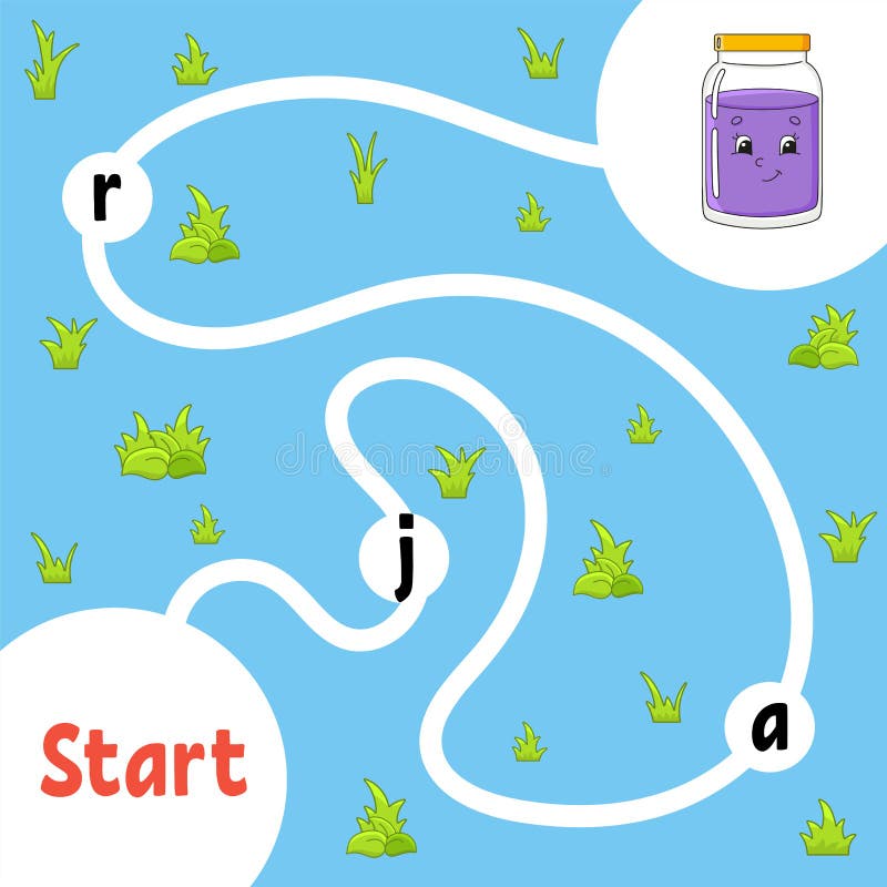 Logic Puzzle Game. Learning Words for Kids. Find the Hidden Name ...