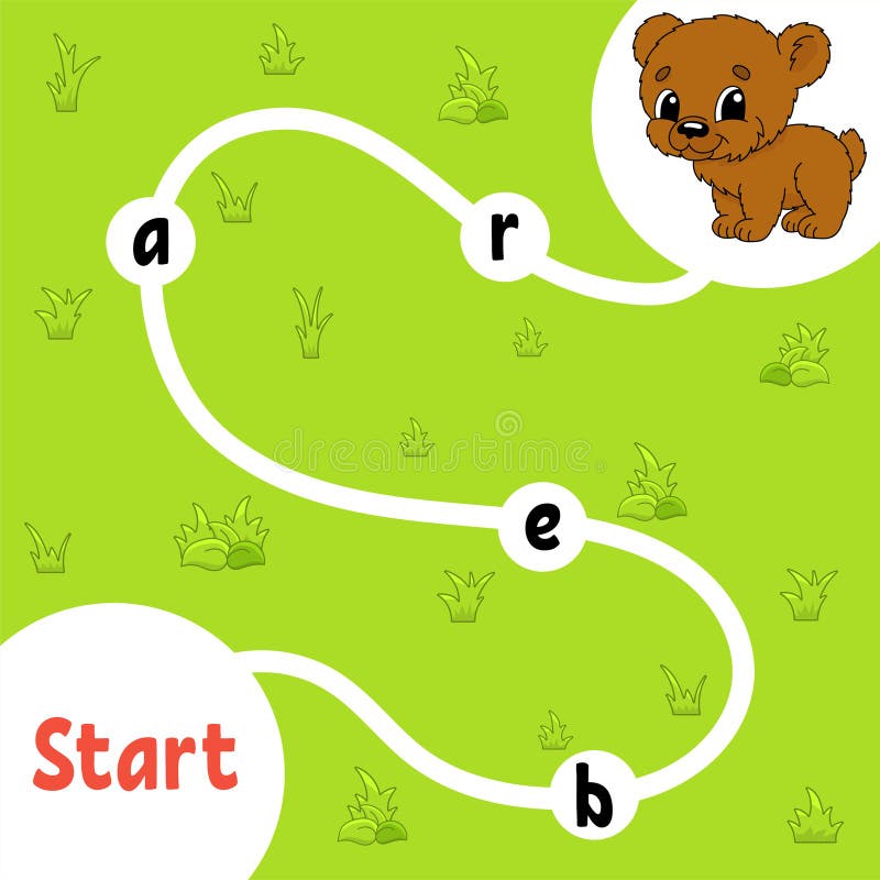 Logic Puzzle Game. Learning Words for Kids. Find the Hidden Name ...