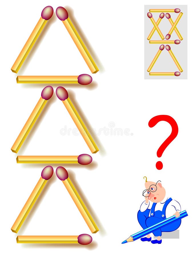 Geometry Matchsticks Stock Illustrations – 18 Geometry Matchsticks ...