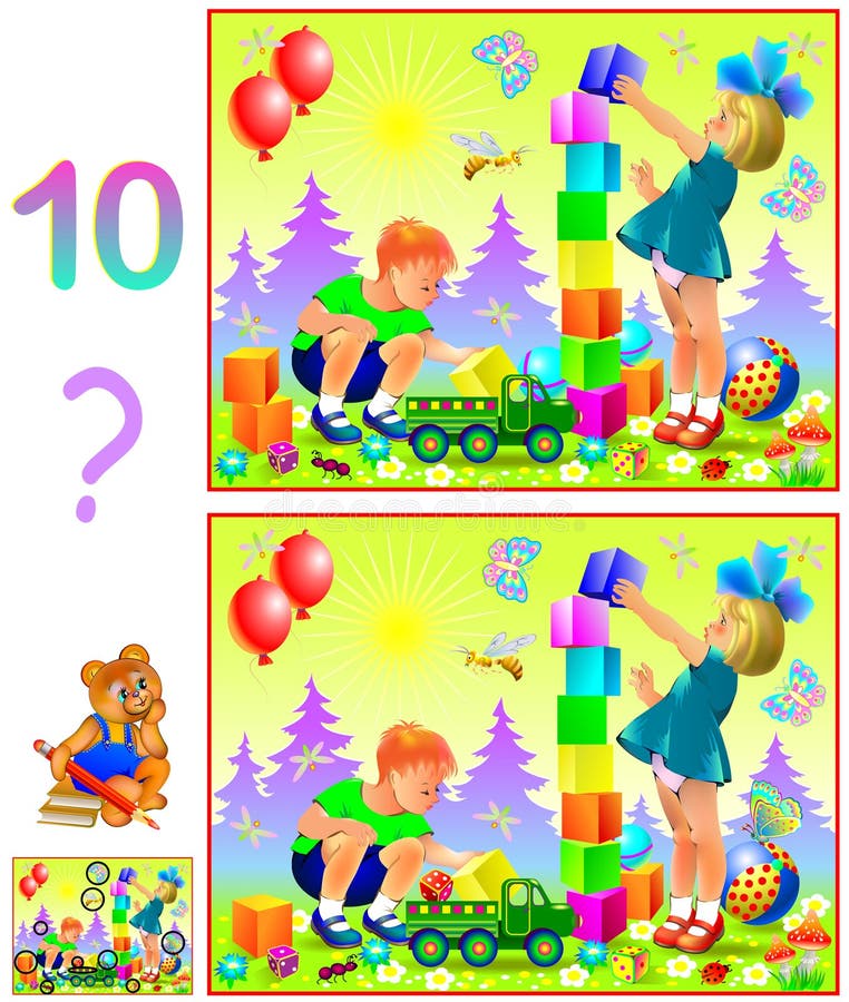 Exercise for Young Children. Need To Find the Numbers from 1 Till 10 ... Exercise for Young Children. Need To Find the Numbers from 1 Till 10 ...
