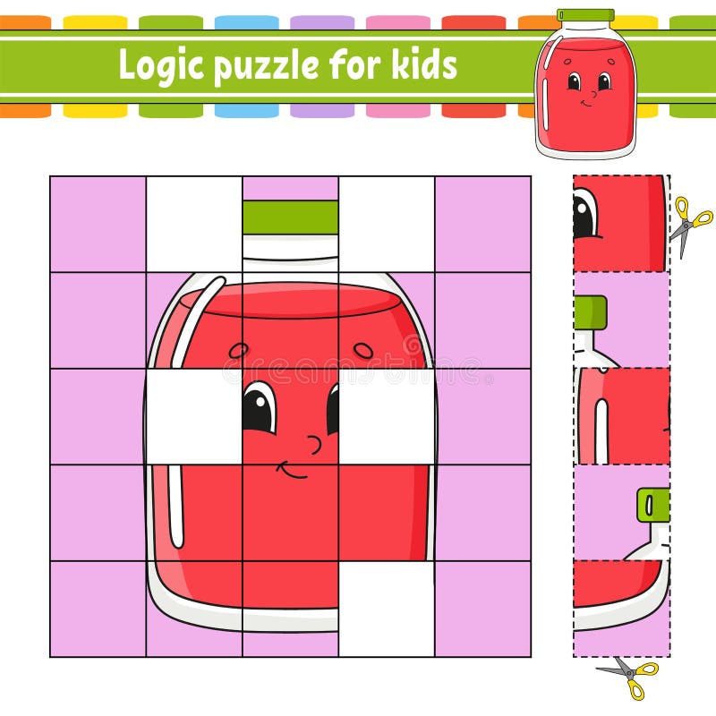 Logic Puzzle for Kids. Education Developing Worksheet. Learning Game ...
