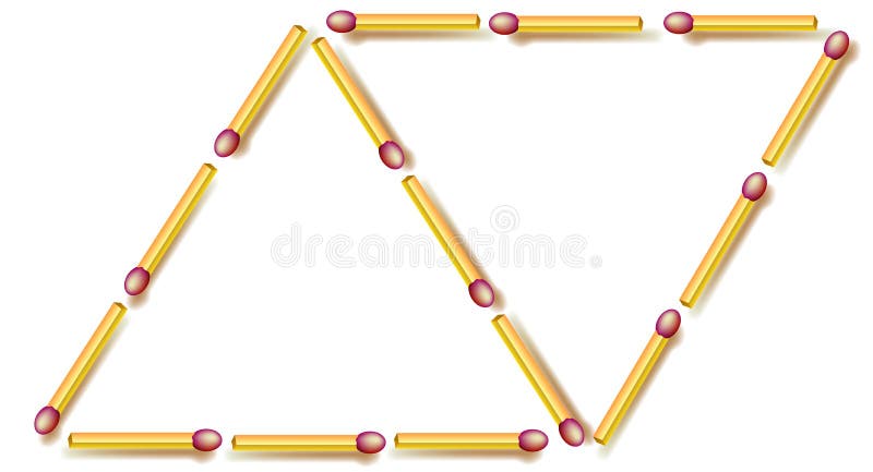 Matchsticks Triangle Stock Illustrations – 25 Matchsticks Triangle ...