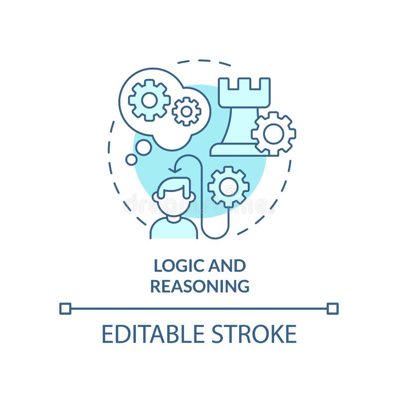 Logic and Reasoning Turquoise Concept Icon Stock Vector - Illustration ... Logic and Reasoning Turquoise Concept Icon Stock Vector - Illustration ...