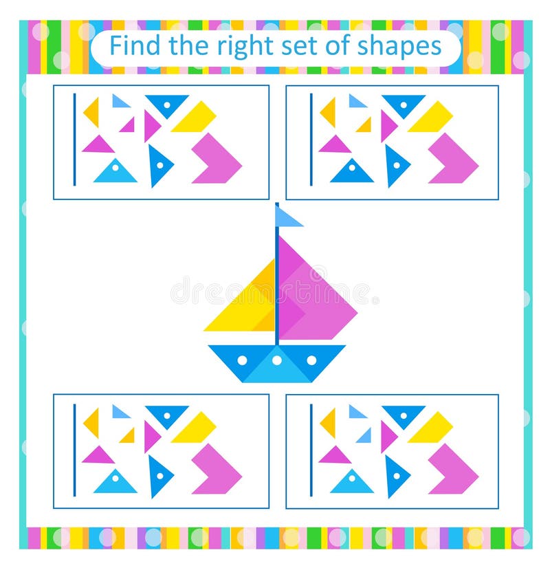 Logical Game for Children. Preschool Worksheet Activity. Visual ...