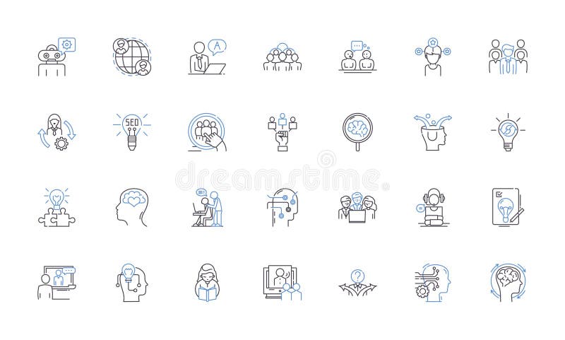 Logical Minds Line Icons Collection. Reasoning, Analytical, Critical ...
