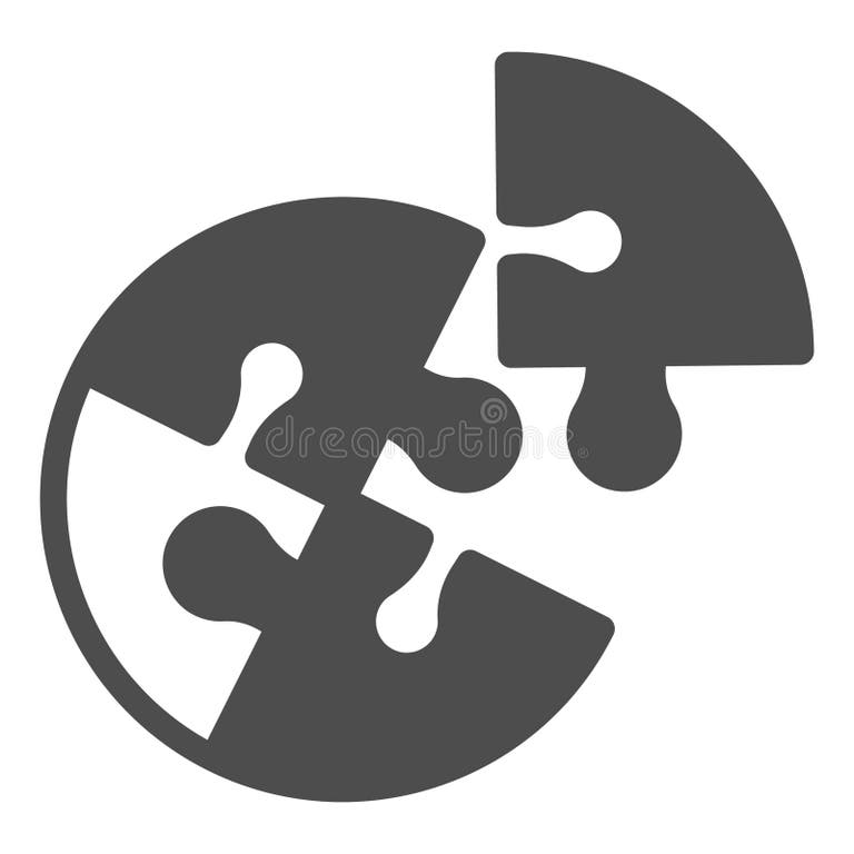 Logical Puzzle Game Piece Solid Icon, Neural Network Concept. Vector ...