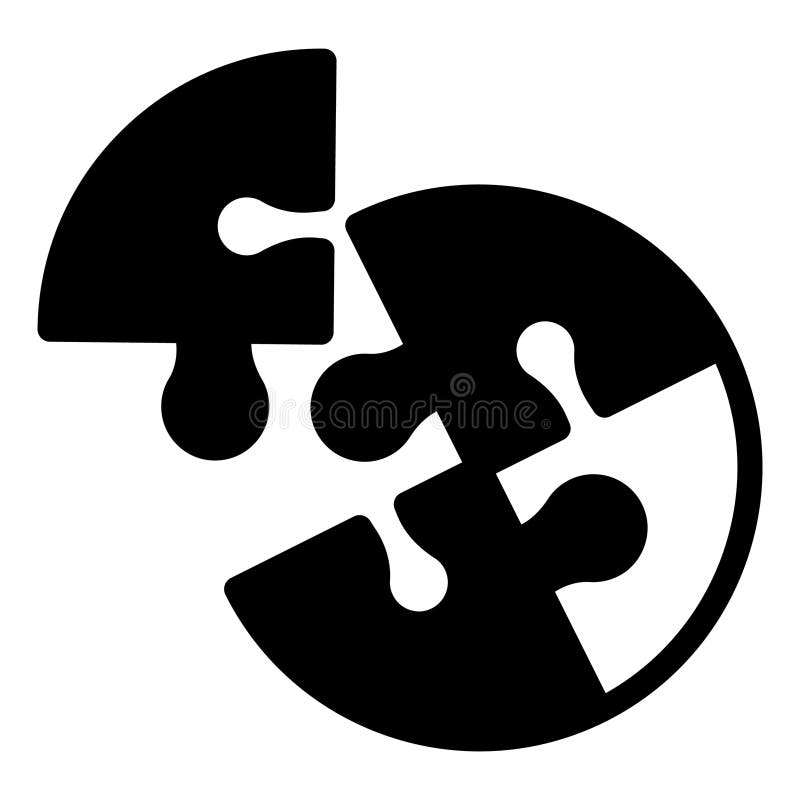 Logical Puzzle Game Piece Solid Icon, Neural Network Concept. Vector ...