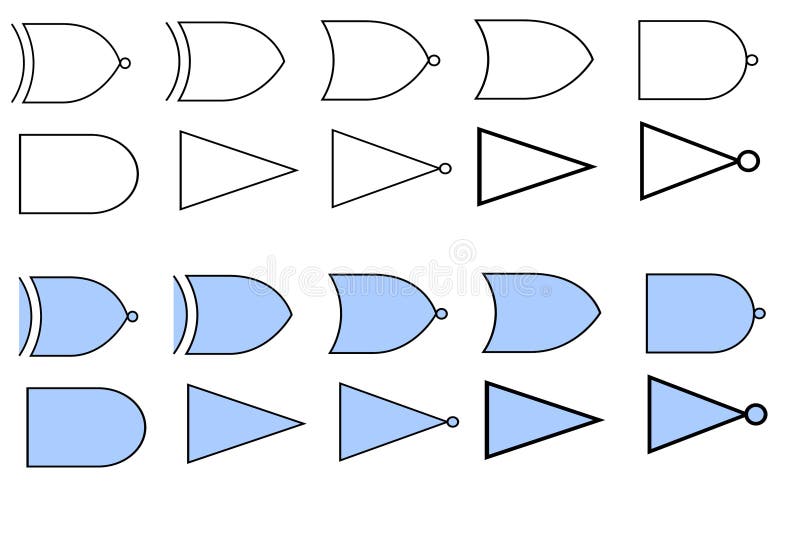 Logical Symbols for Logical and Mathematical Operations Stock Vector ...