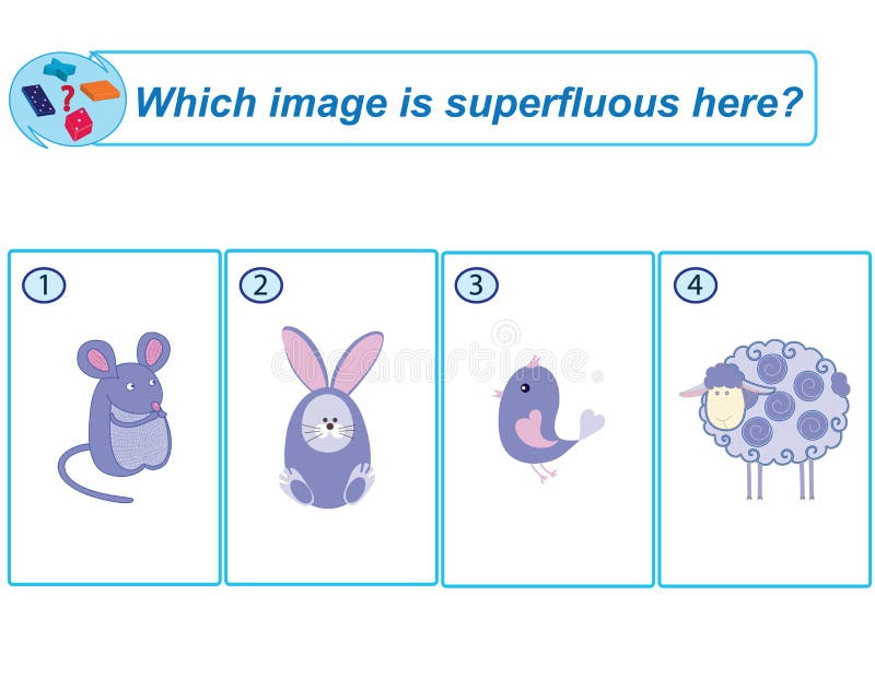 Logical Task. Which Image is Superfluous Here Stock Vector ...