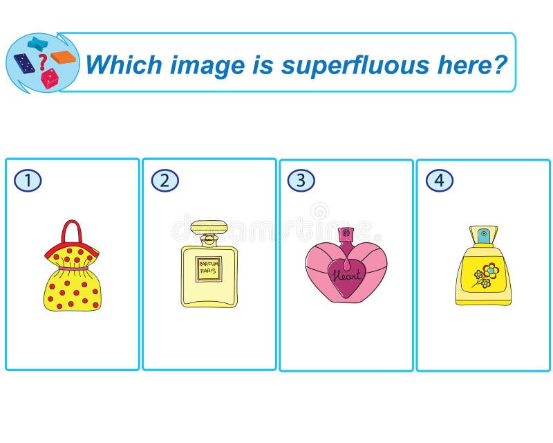 Logical Task. Which Image is Superfluous Here Stock Vector ...