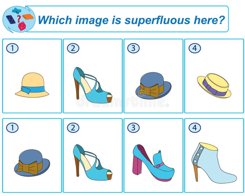 Logical Task. Which Image is Superfluous Here Stock Vector ...