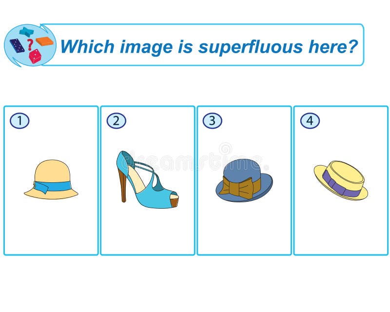 Logical Task. Which Image is Superfluous Here Stock Vector ...