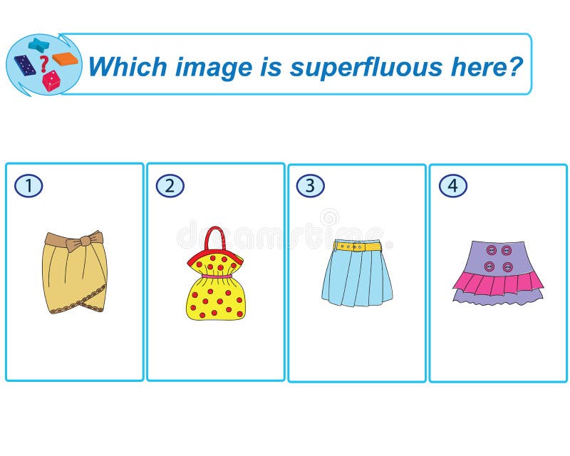 Logical Task. Which Image is Superfluous Here Stock Vector ...