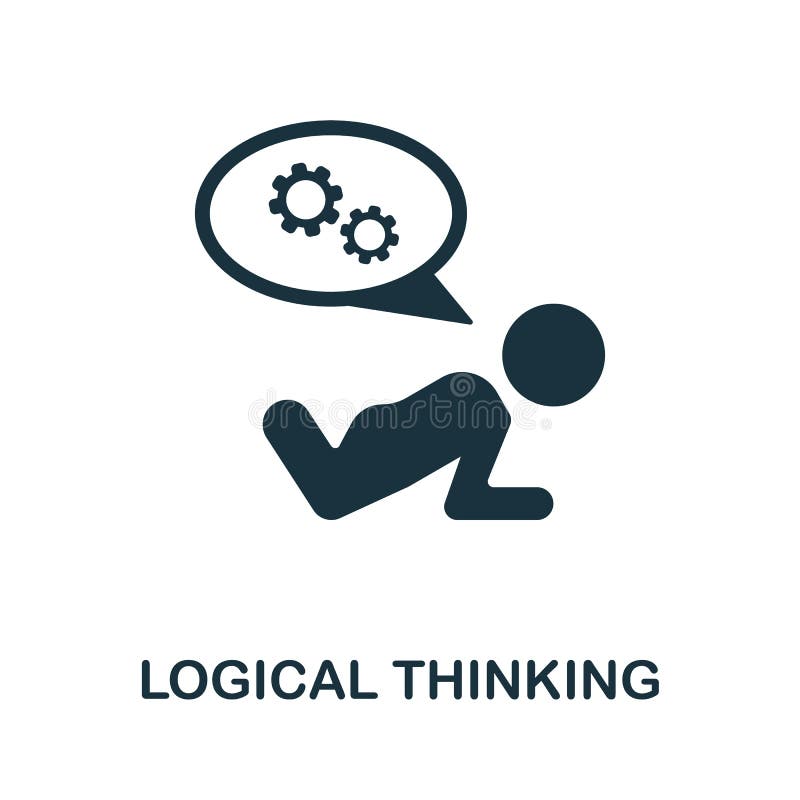 Logical Thinking Icon. Line Simple Personality Icon for Templates, Web ...