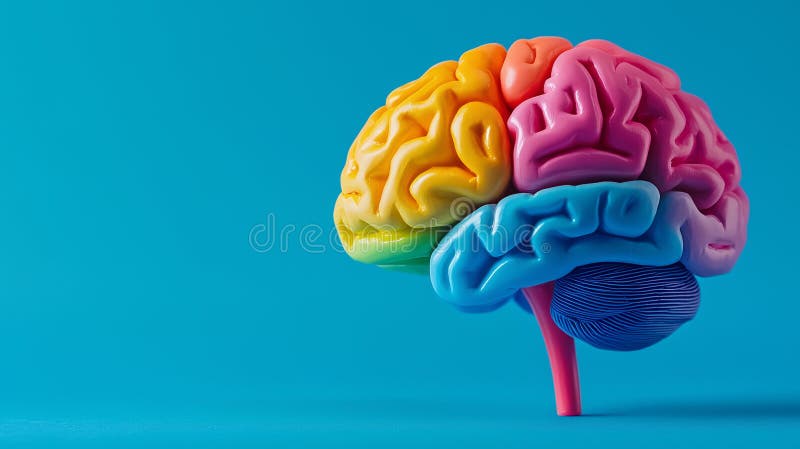 Cute Colorful Brain Model Stock Illustrations – 78 Cute Colorful Brain ...