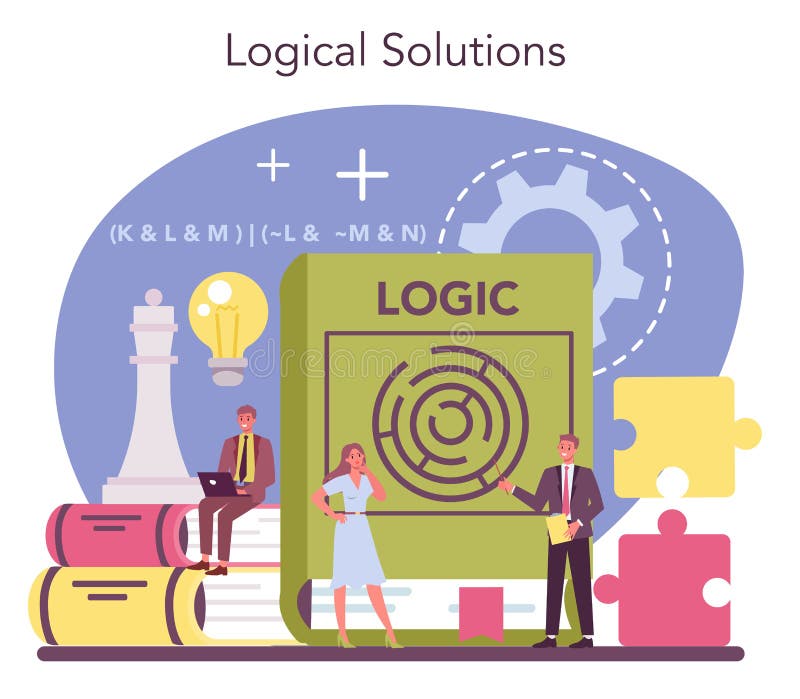 Logician Concept. Scientist Systematicly Studying Logical Challenges ...