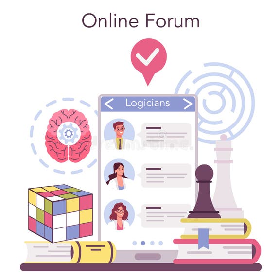 Logician Online Service or Platform. Scientist Systematicly Stock ...