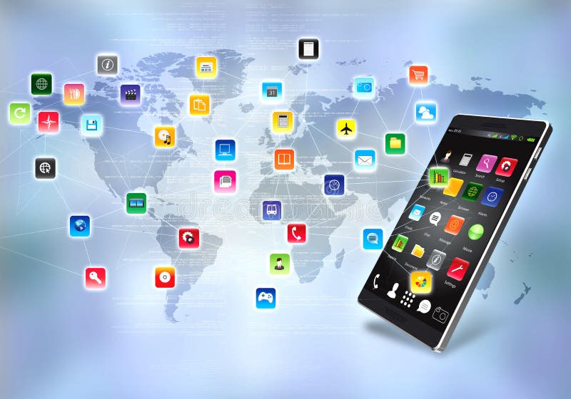 Logiciel Et Application D'Internet Illustration Stock - Illustration du ...