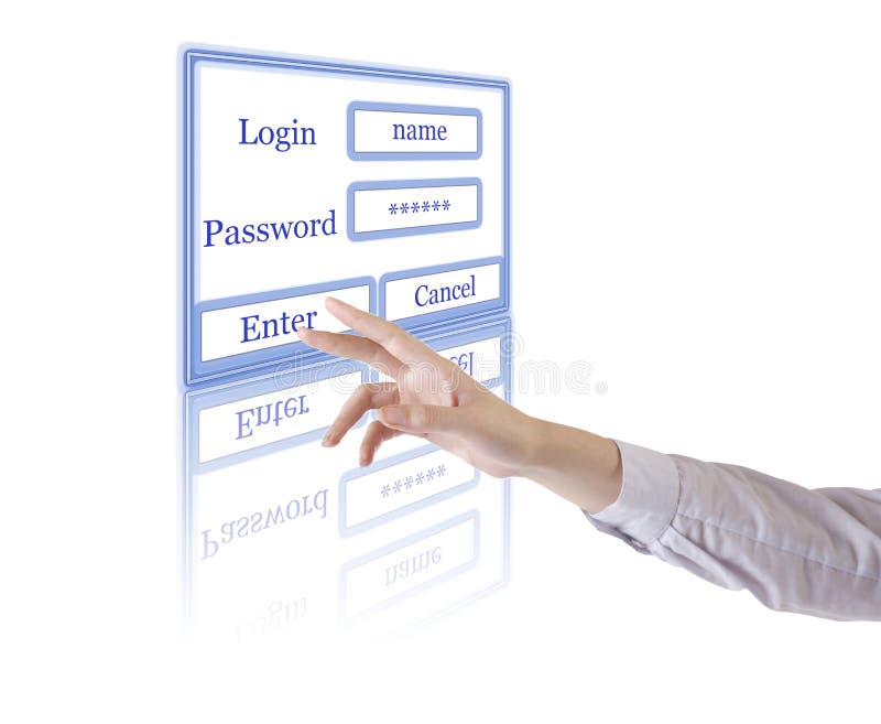 Login stock image. Image of interface, click, digital - 25825593
