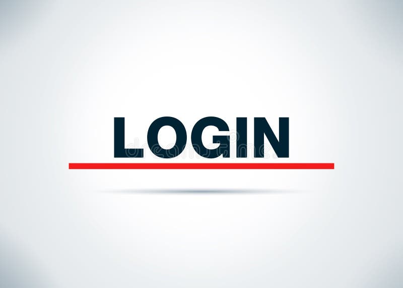 Login Abstract Flat Background Design Illustration Stock Illustration ...
