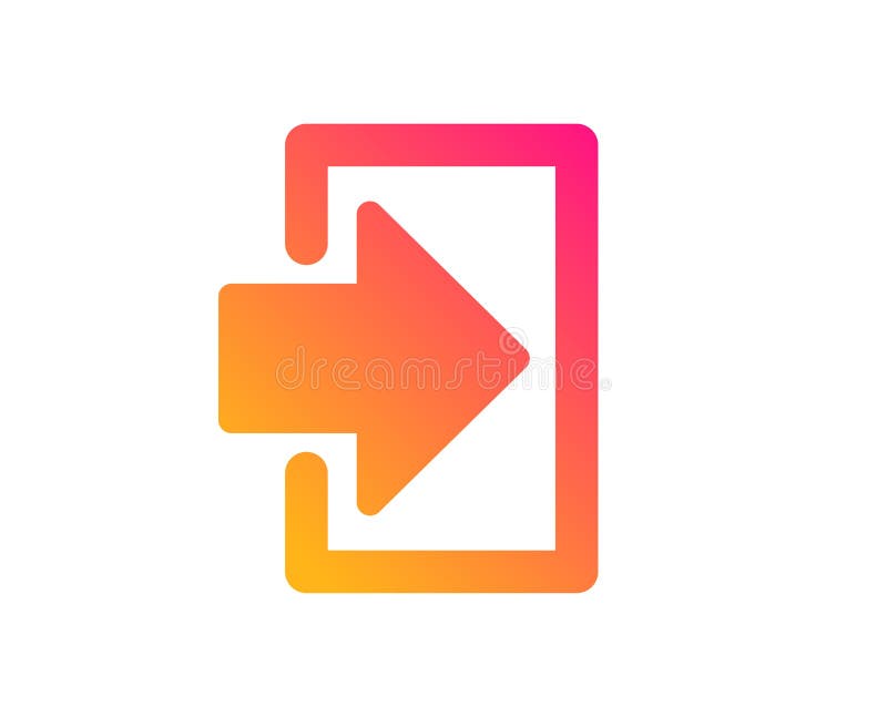 Login Arrow Icon. Sign in. Vector Stock Vector - Illustration of right ...