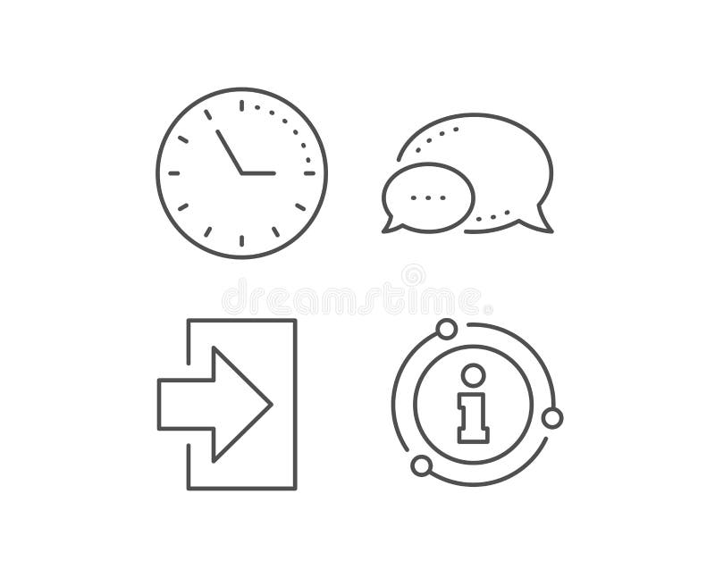 Login Arrow Line Icon. Sign in. Vector Stock Vector - Illustration of ...