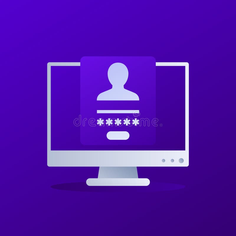 Password Access Line Icon with a House, Vector Stock Vector ...