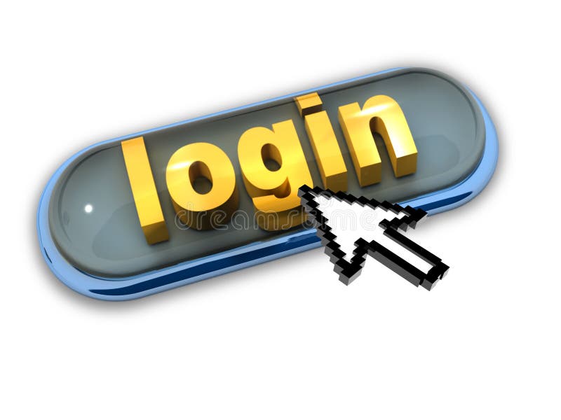 Login button stock illustration. Illustration of click - 11733251