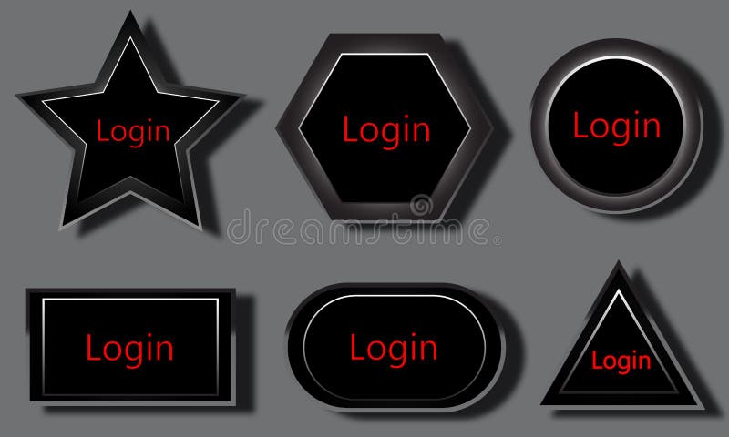 Login button stock illustration. Illustration of circle - 31810566