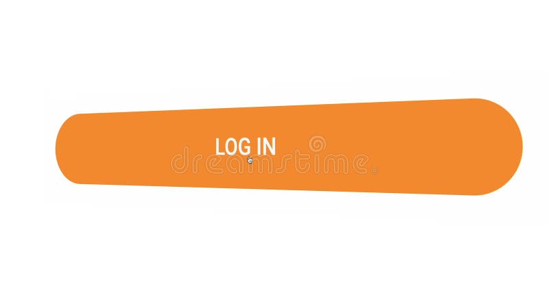 Login Button and Cursor stock illustration. Illustration of assistance - 18416042
