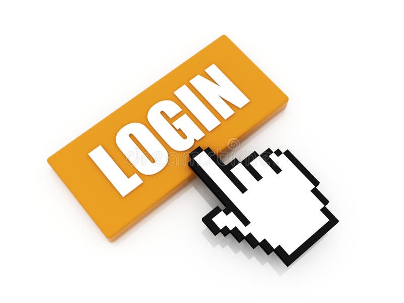 Login and cursor stock illustration. Illustration of mouse - 24835217