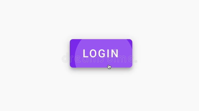 Login Button and Cursor stock illustration. Illustration of assistance ...