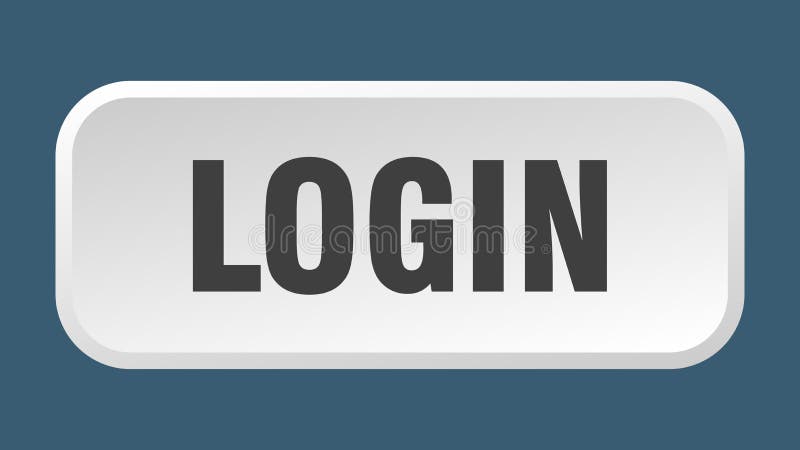 Login Button. Login Square 3d Push Button. Stock Vector - Illustration ...