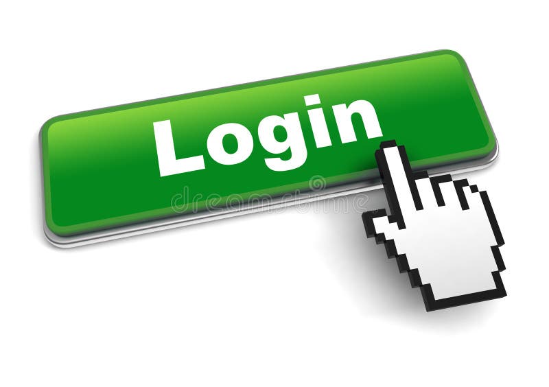 Login 3d Concept Illustration Stock Illustration - Illustration of data ...