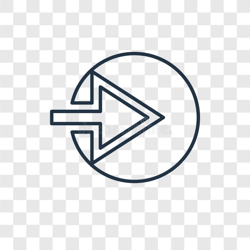 Login Concept Vector Linear Icon Isolated on Transparent Background ...