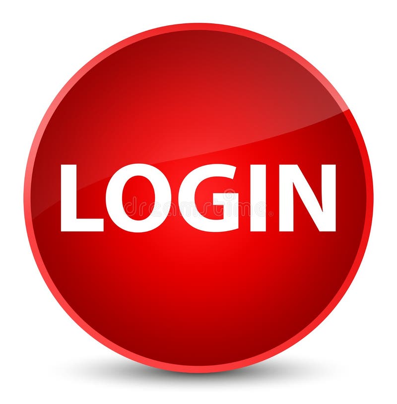 Login Elegant Red Round Button Stock Illustration - Illustration of ...