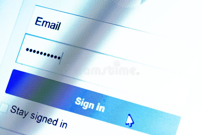 Login with Email and Password Stock Image - Image of entry, arrow: 44209107