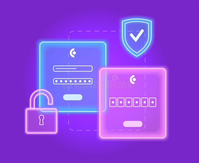 Username and password stock vector. Illustration of phone - 254304371