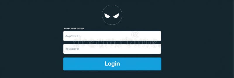 Login Form Displays Suspicious Captcha Bot With Empty User Credential Fields For Secure