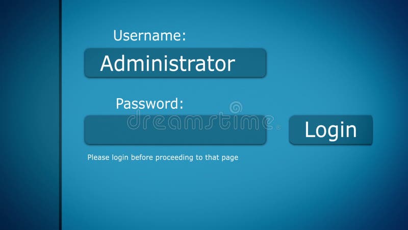 Login Form Page. Motion Graphics Stock Video - Video of header, elegant ...