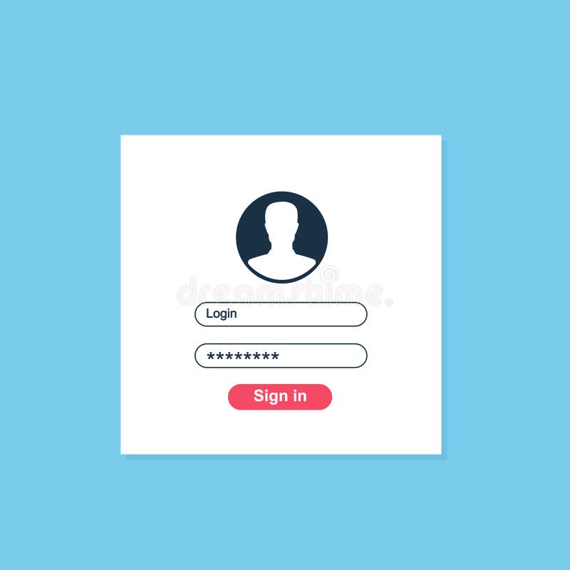 Authorization Login Authentication Page Stock Illustrations – 880 ...
