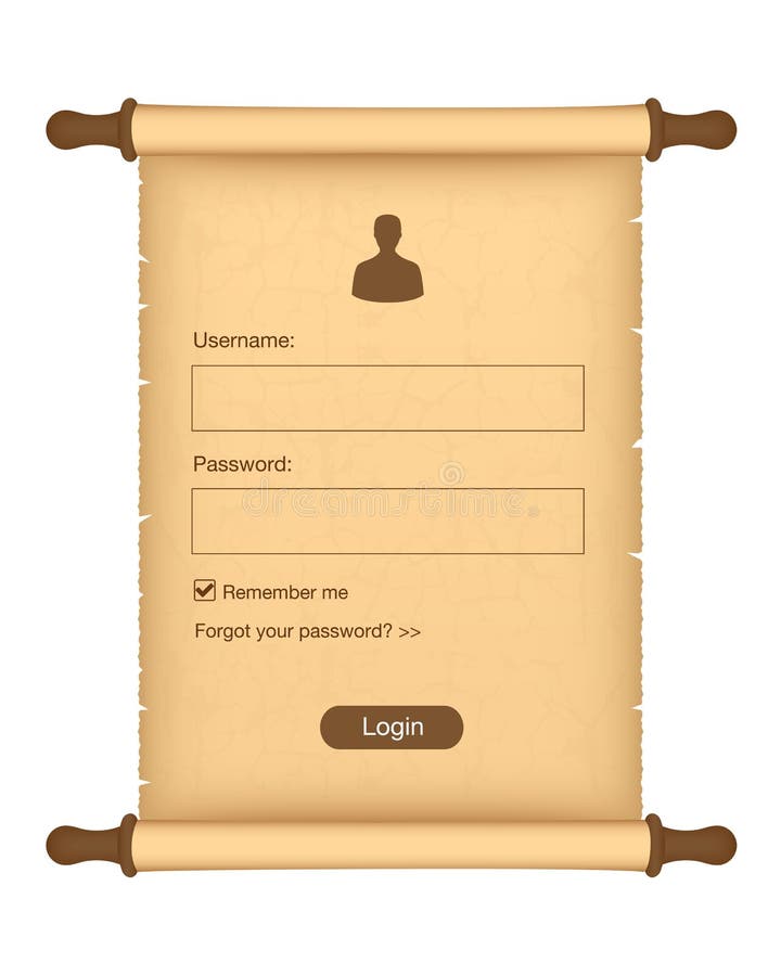 Parchment roll stock vector. Illustration of message - 18874681