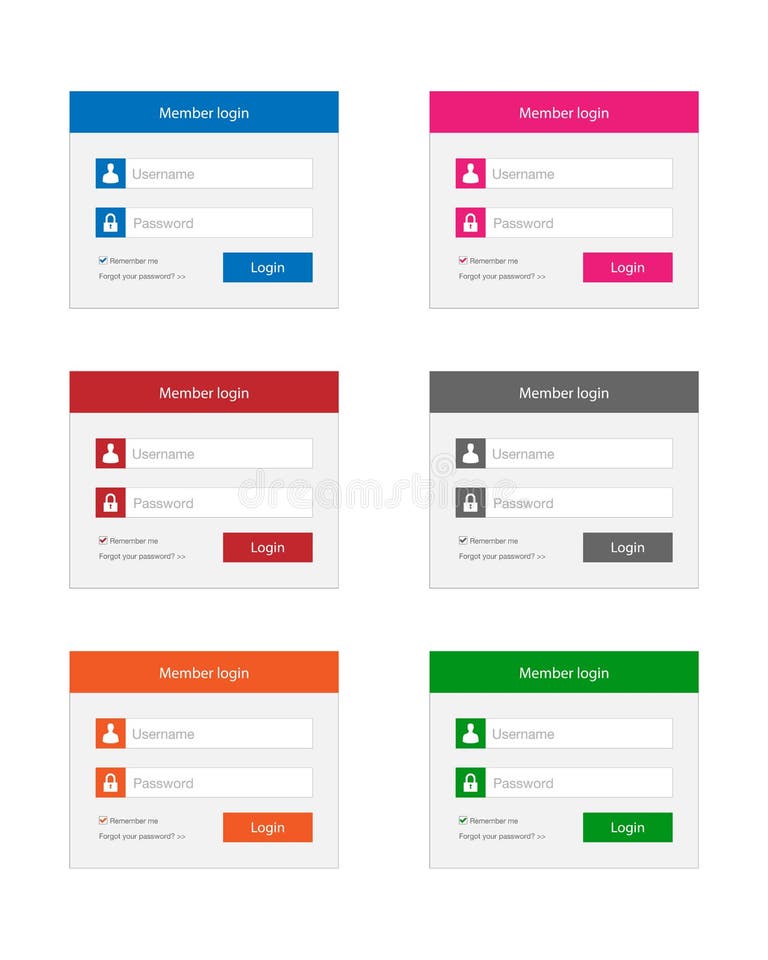 Login Forms Stock Illustrations – 422 Login Forms Stock Illustrations ...