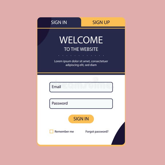 Login Forms Page. Registration Page, and Sign in Forms Professional Web ...