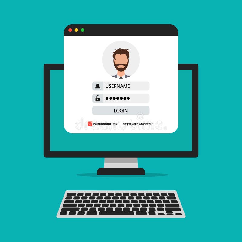 Login Frame Stock Illustrations – 5,786 Login Frame Stock Illustrations ...