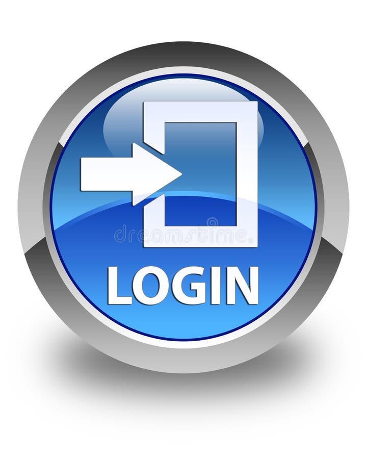 Web Login Template With Blue Button Vector Free Download