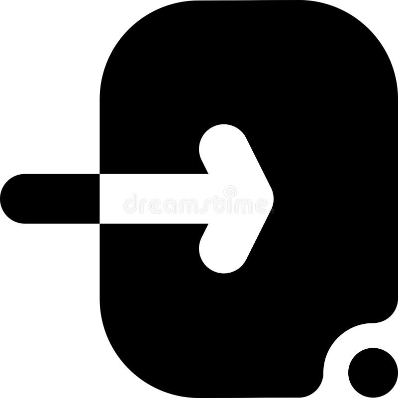 Login Glyph Style Icon Design Symbol and Illustration Vector Stock ...